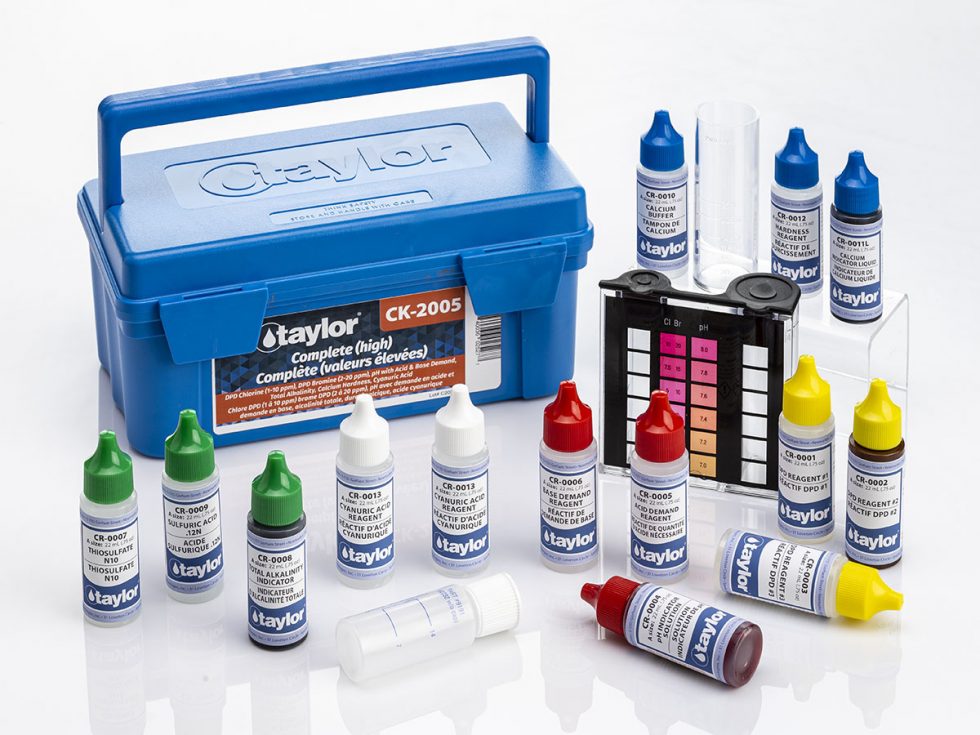 Taylor Technologies K-2005 Complete Kit for Chlorine/Bromine, pH, Acid ...